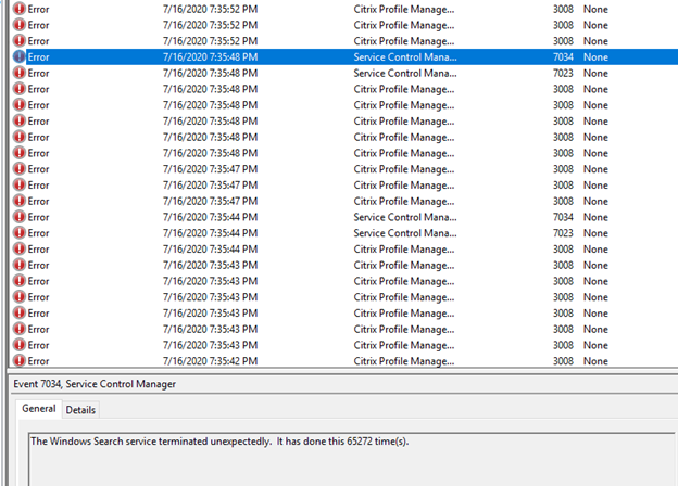 Windows Search service + Citrix VDA ghost sessions – KennyL System Admin
